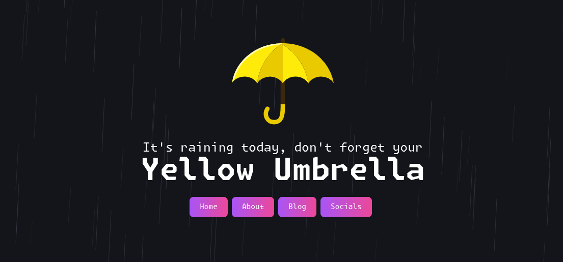 Yellow Umbrella